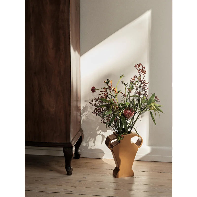 Maytime Broste Etta Double Handled Vase | Cinnamon Sand – Housekeepers ...