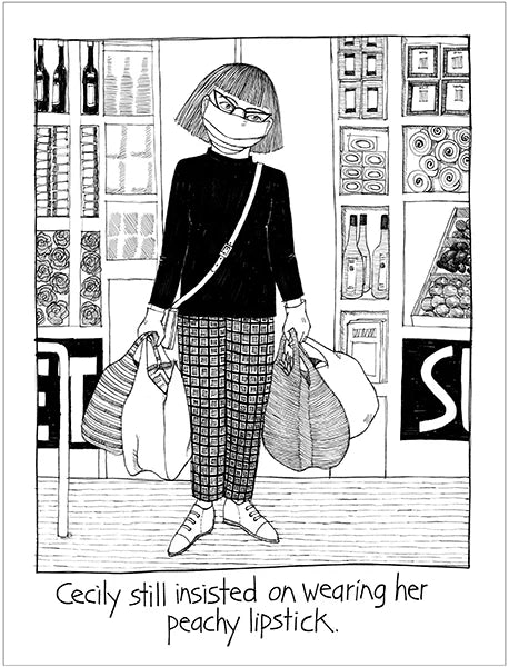 Cecily Tea Towel | Peachy Lipstick – Housekeepers Design
